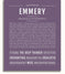 Emmery Personalized Name Meaning Art Prints – Name Stories