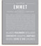 Emmet | Name Art Print – Name Stories