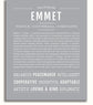 Emmet | Name Art Print – Name Stories