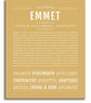 Emmet | Name Art Print – Name Stories