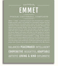 Emmet | Name Art Print – Name Stories