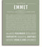 Emmet | Name Art Print – Name Stories
