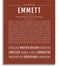 Emmett Personalized Name Meaning Art Prints – Name Stories