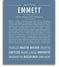 Emmett Personalized Name Meaning Art Prints – Name Stories