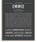 Emmie | Name Art Print – Name Stories