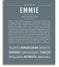 Emmie Personalized Name Meaning Art Prints – Name Stories