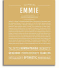 Emmie | Name Art Print – Name Stories