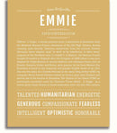 Emmie | Name Art Print – Name Stories