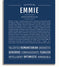 Emmie Personalized Name Meaning Art Prints – Name Stories