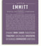 Emmitt Personalized Name Meaning Art Prints – Name Stories