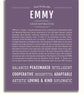 Emmy Personalized Name Meaning Art Prints – Name Stories