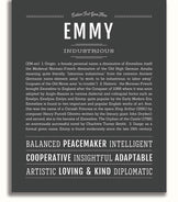 Emmy | Name Art Print – Name Stories