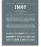 Emmy | Name Art Print – Name Stories