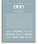 Emmy Personalized Name Meaning Art Prints – Name Stories
