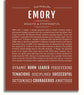 Emory | Name Art Print – Name Stories