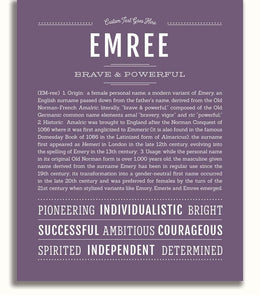 Emree | Name Art Print – Name Stories