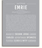 Emrie | Name Art Print – Name Stories