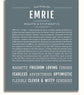 Emrie | Name Art Print – Name Stories