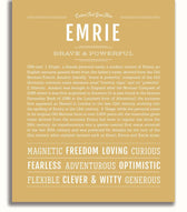 Emrie | Name Art Print – Name Stories