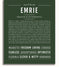Emrie Personalized Name Meaning Art Prints – Name Stories
