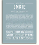 Emrie | Name Art Print – Name Stories