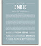 Emrie | Name Art Print – Name Stories