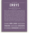 Emrys (female) | Name Art Print – Name Stories
