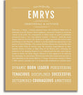 Emrys (female) | Name Art Print – Name Stories
