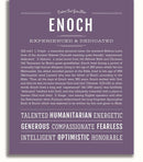 Enoch Personalized Name Meaning Art Prints – Name Stories