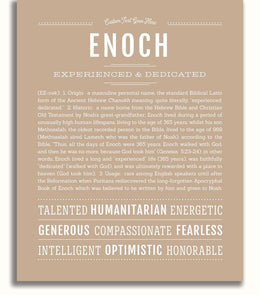 Enoch | Name Art Print – Name Stories