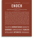 Enoch Personalized Name Meaning Art Prints – Name Stories