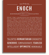 Enoch Personalized Name Meaning Art Prints – Name Stories