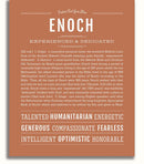 Enoch Personalized Name Meaning Art Prints – Name Stories