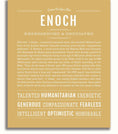 Enoch | Name Art Print – Name Stories