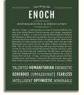 Enoch Personalized Name Meaning Art Prints – Name Stories