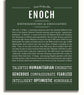 Enoch Personalized Name Meaning Art Prints – Name Stories