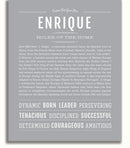 Enrique | Name Art Print – Name Stories