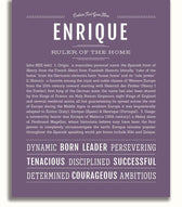 Enrique | Name Art Print – Name Stories