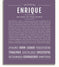 Enrique Personalized Name Meaning Art Prints – Name Stories