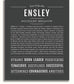 Ensley | Name Art Print – Name Stories