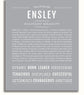 Ensley | Name Art Print – Name Stories