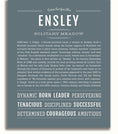 Ensley | Name Art Print – Name Stories
