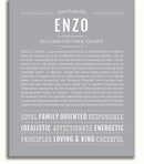 Enzo | Name Art Print – Name Stories