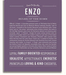 Enzo | Name Art Print – Name Stories