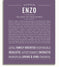 Enzo | Name Art Print – Name Stories