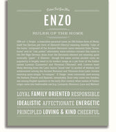 Enzo | Name Art Print – Name Stories