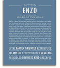 Enzo | Name Art Print – Name Stories