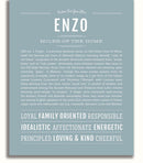 Enzo | Name Art Print – Name Stories