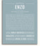 Enzo | Name Art Print – Name Stories