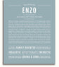 Enzo | Name Art Print – Name Stories